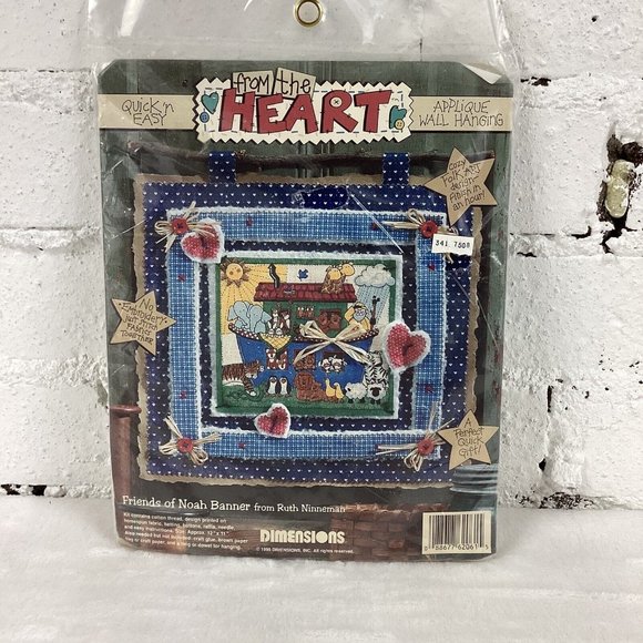 Dimensions | Other | Dimensions From The Heart Noahs Ark Appliqu Wall ...